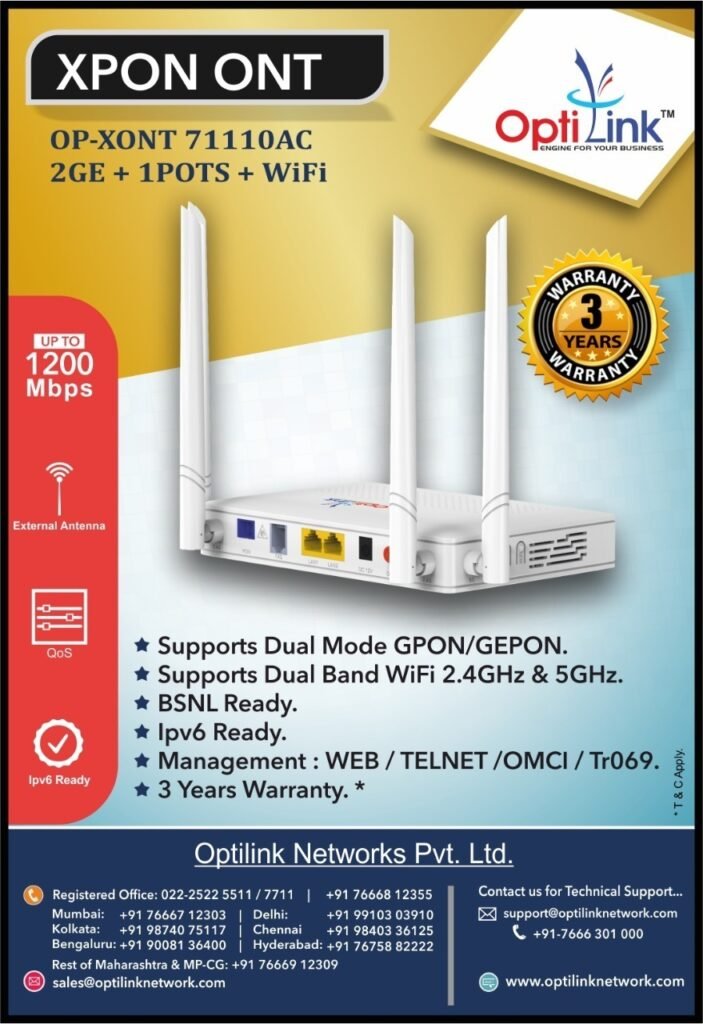 OPTILINK DUAL BAND ONT - Bharatftth