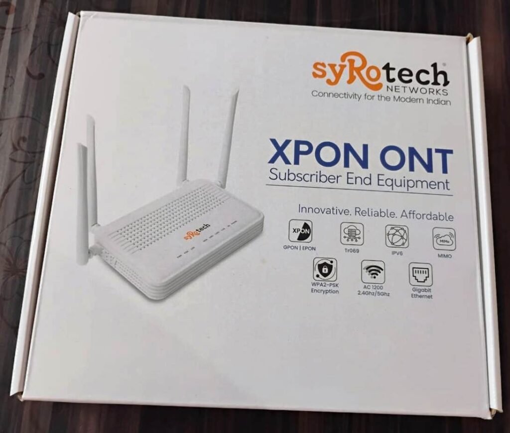 Syrotech SY-GPON-2010-WADONT – Dual Band XPON ONT: - Bharatftth
